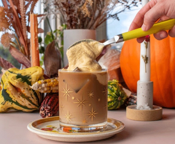 Iced PSL with Pumpkin Cold Foam | Gerber