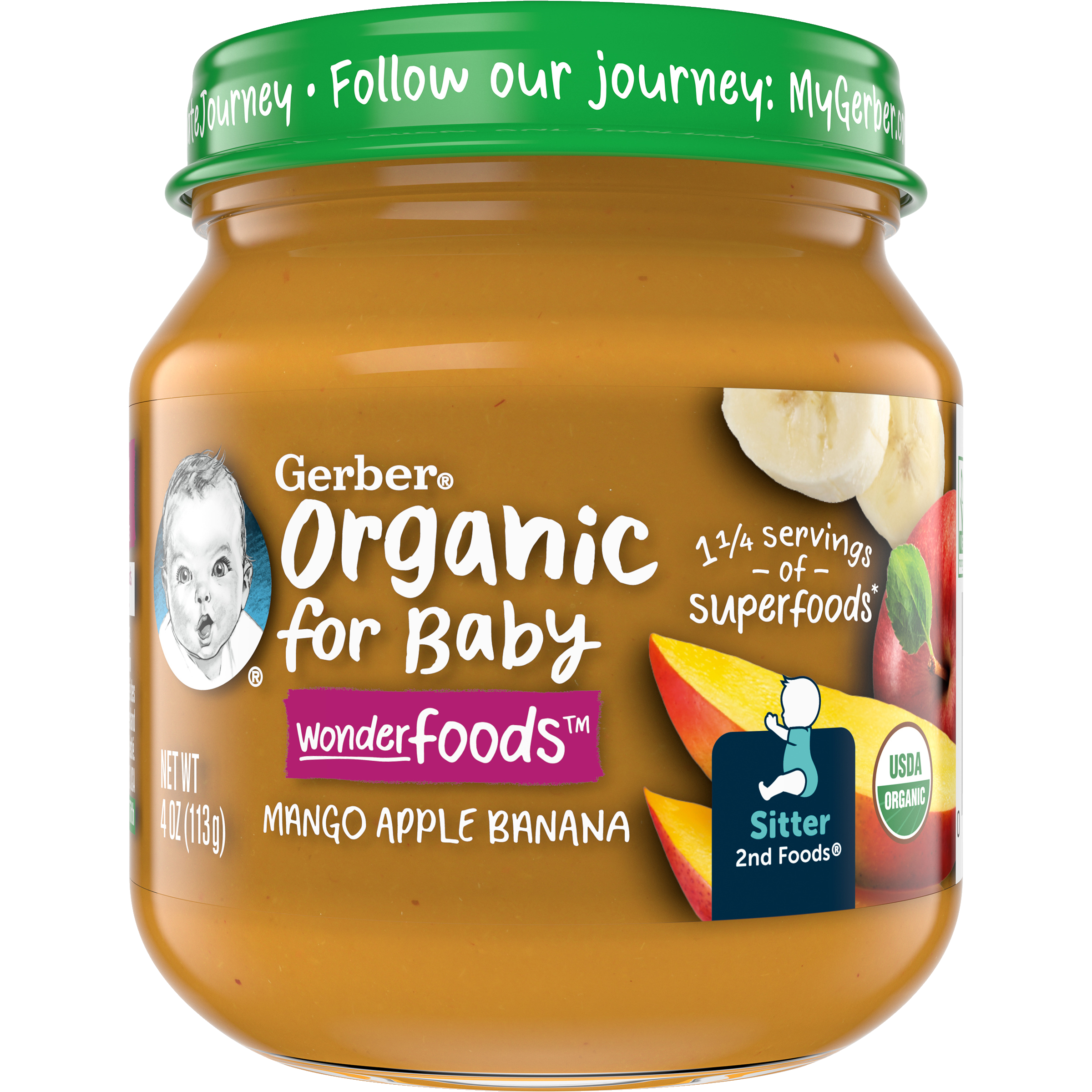 Gerber Baby Food 2nd Foods, Mixed Cereal, Apples &, 40% OFF