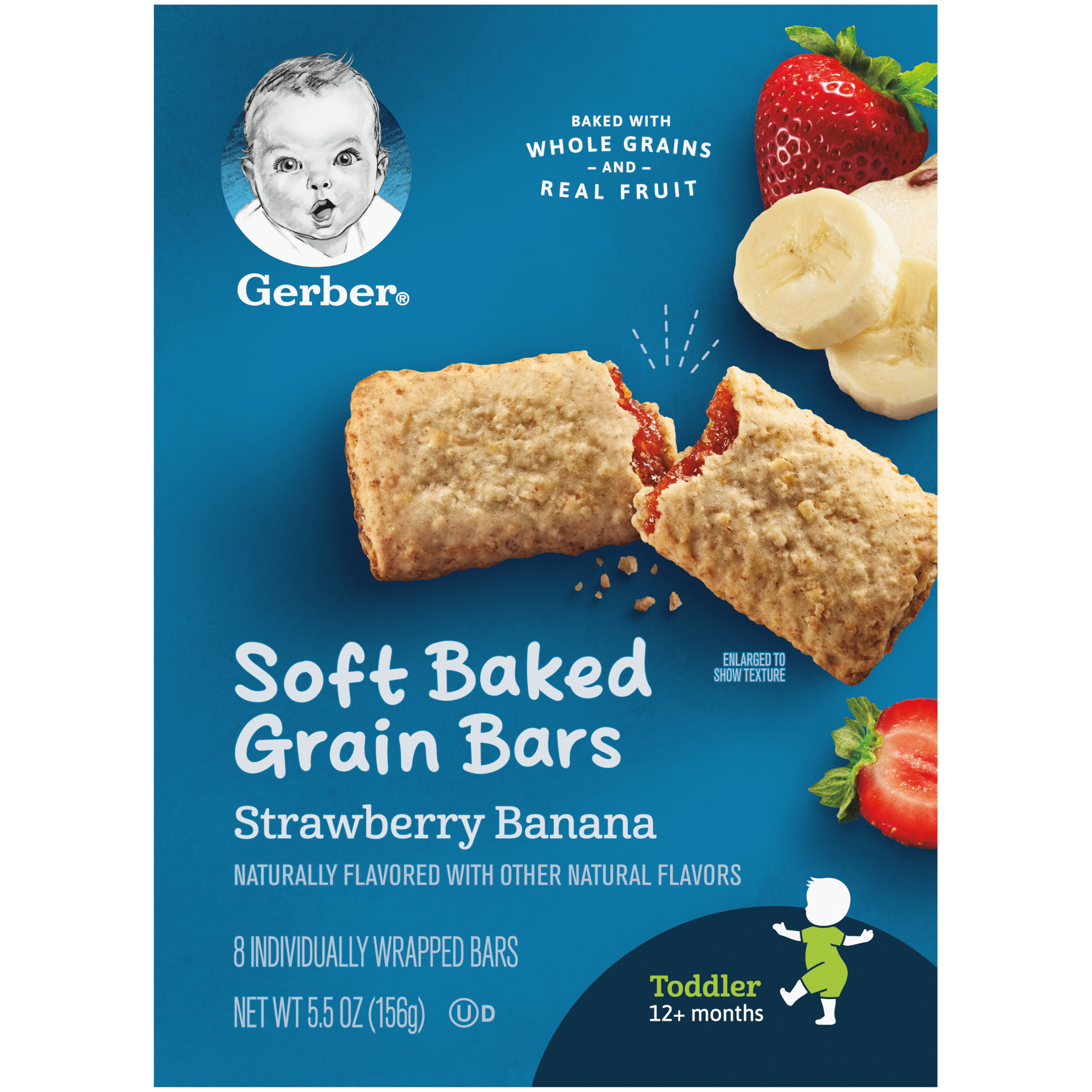 Strawberry Banana Soft Baked Grain Bars | Gerber